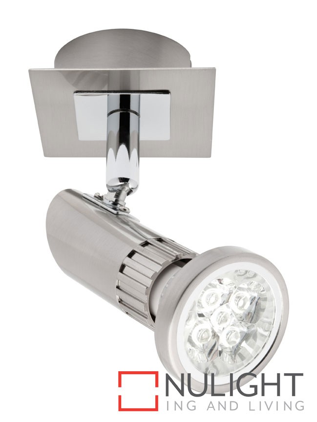 Lighting Australia | Pronto 1 Light LED Spotlight Brushed Chrome MEC ...